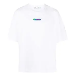 Off-White Back Logo Printing" Short Sleeve T-shirt - Multi-color