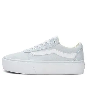 VANS Ward Platform Sneakers - White/blue