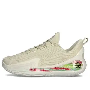 Under Armour Curry Flow "saturn" Athletic Sneakers - Beige/white