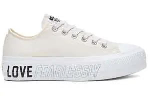 CONVERSE Chuck Taylor All Star Lift Low "love Fearlessly - White