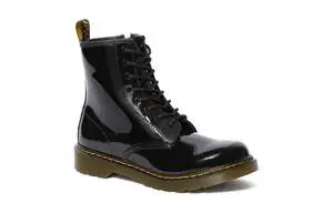 Dr. Martens 1460 Patent Leather Lace Up Boots - Black