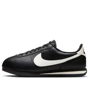 Nike Cortez Leather Sneakers - Black/pale Ivory