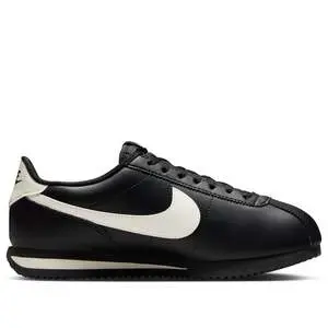 Nike Cortez Leather Sneakers - Black/pale Ivory