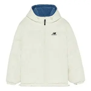NEW BALANCE Logo Sportswear Puffer Jacket - White/blue