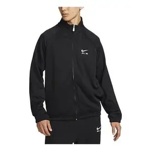 Nike Stand Collar Zipper Jacket With Large Logo - Default Color