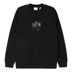 Burberry Embroidered Cotton Sweatshirt - Black