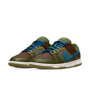 Nike Dunk Low Nh 'cacao Wow' Sneakers - Green/blue/gray