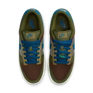 Nike Dunk Low Nh 'cacao Wow' Sneakers - Green/blue/gray