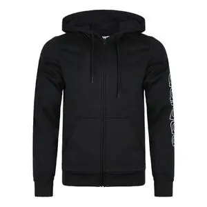 Adidas Originals Hooded Knit Track Jacket With Logo Detail - Black