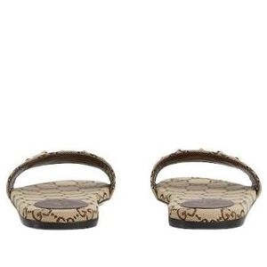 Gucci Horsebit Slide Sandals - Beige/brown