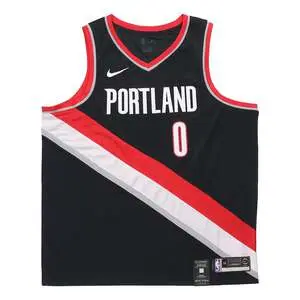 Nike Nba Damian Lillard Icon Edition Swingman Jersey - Black