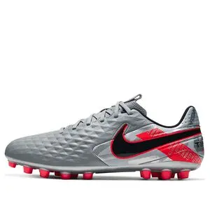 Nike Legend Academy Ag Artificial Grass Soccer Cleats - Grey/red