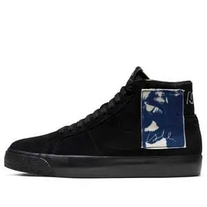 Nike Isle Skateboards X Blazer Mid Sb 'patch' Sneakers - Black