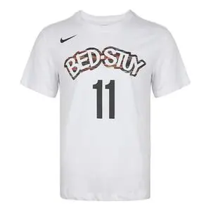 Nike Dri-fit Nba Brooklyn Nets Kyrie Irving Graphic Tee - White