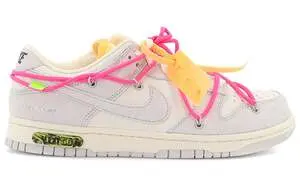 Nike X Off-white Dunk Low "the 50" Lot 17 Sneakers - Gray/white