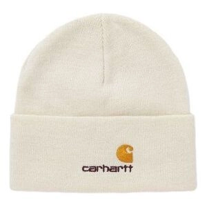 Carhartt Work In Progress American Script Beanie - White