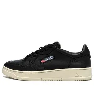 AUTRY Medalist Low Top Goat Leather Sneakers - Black