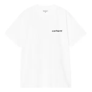 Carhartt Work In Progress Archive Script Short Sleeve T-shirt - White