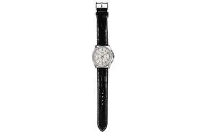 Casio Quartz Analog Watch With Leather Strap - White