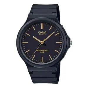 Casio Analog Quartz Watch With Resin Strap - Black