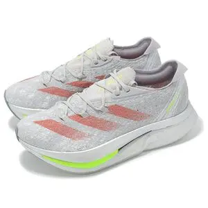 Adidas Adizero Prime X 2.0 Strung Athletic Sneakers - Grey/red/green