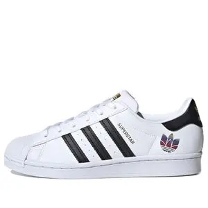 Adidas Superstar Gold Metallic Sneakers - White