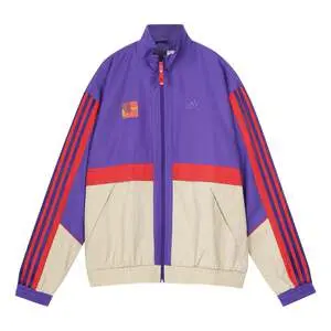 Adidas Stand Collar Zip-up Track Jacket - Purple