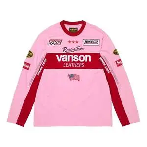 Supreme X Vanson Leathers Ss26 L/s T-shirt - Pink
