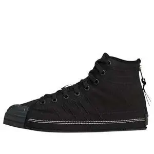 Adidas Y-3 Nizza Hi Lace Up Zip Up Sneakers - Black