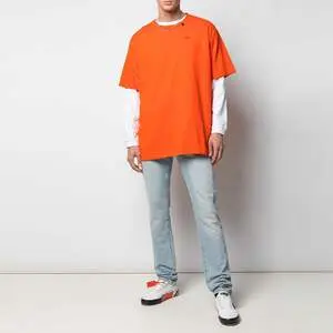 Off-White Abstract Arrows Embroidery Short Sleeve Oversize