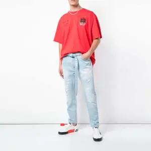 Off-White Mona Lisa Oversized T-shirt - Red