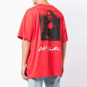 Off-White Mona Lisa Oversized T-shirt - Red