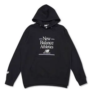 NEW BALANCE Athletics Round Neck Knit Pullover Sweater - Black