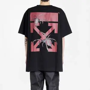 Off-White Arachno Arrow Short-sleeve T-shirt 'black/bordeau - Black Red