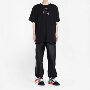 Off-White Arachno Arrow Short-sleeve T-shirt 'black/bordeau - Black Red