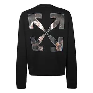 Off-White Fw20 Caravaggio Angel Printed Sweatshirt - Black