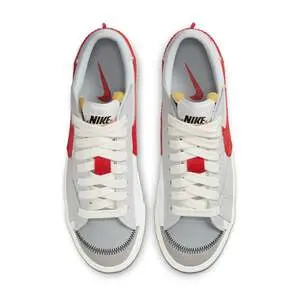 Nike Blazer Low '77 Jumbo Sneakers - White/red/gray