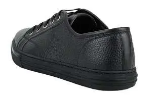 Gucci Pebbled Nappa Leather Low Top Sneakers