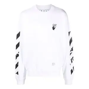 Off-White Fw21 Arrow Logo Printed Pullover - White