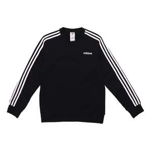 Adidas Three-stripes Crewneck Sweatshirt - Black