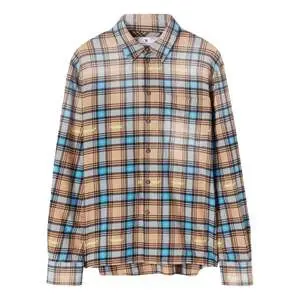 Off-White Fw22 Logo Checked Shirt - Camel