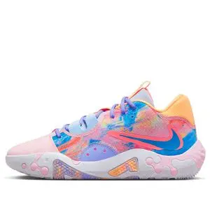 Nike Pg "painted Swoosh" Sneakers - Pink/blue