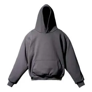 Yeezy Logo Shrunken Hoodie - Dark Grey