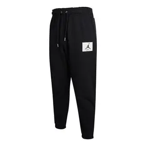 JORDAN Solid Color Bundle Feet Sports Pants Black - Default Colorway
