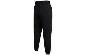 JORDAN Solid Color Bundle Feet Sports Pants Black