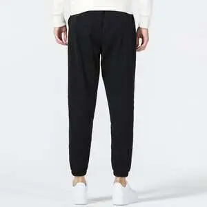 JORDAN Solid Color Bundle Feet Sports Pants Black