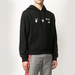 Off-White Logo Print Drawstring Hoodie