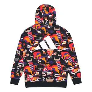 Adidas Cny Gfx Hs Aop Hoodie - Light Red
