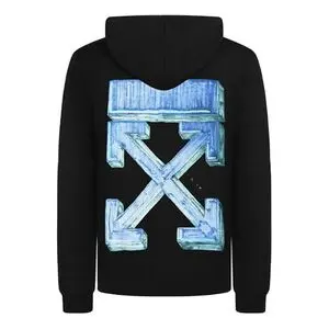 Off-White Fw20 Arrows Printing Hooded Pullover - Black