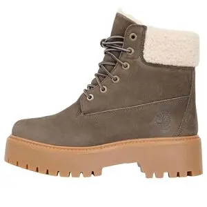 Timberland Stone Street Platform Lace-up Boots - Taupe